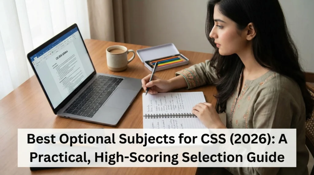 Best Optional Subjects for CSS (2026): A High-Scoring Selection Guide